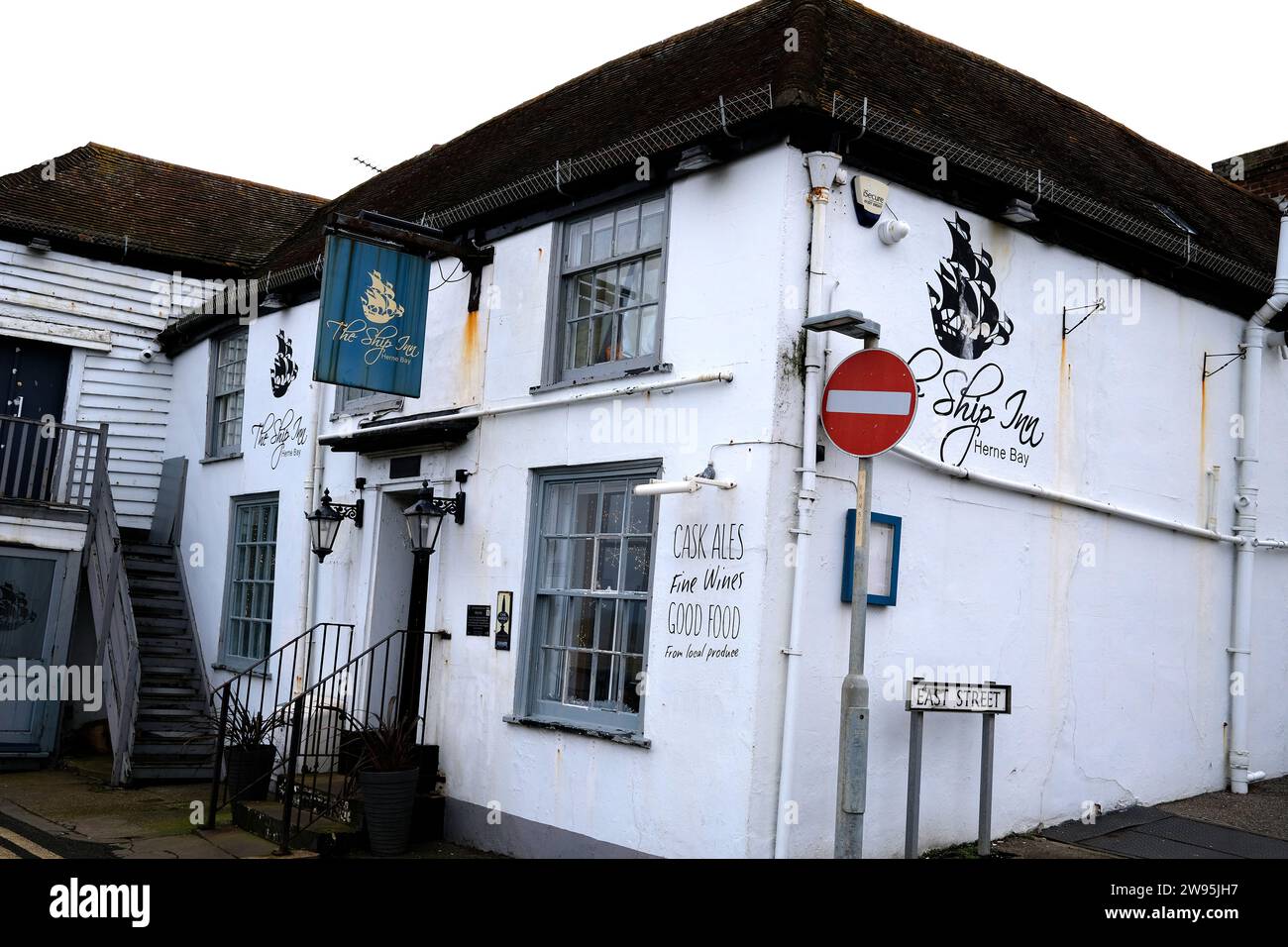 the ship inn 18th century public house,herne bay seaside town,east kent ...