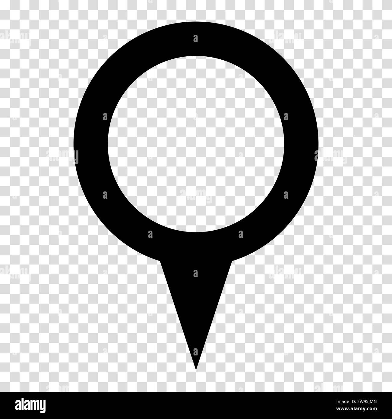 Location pin map icon. Flat design. Vector illustration sign on a ...