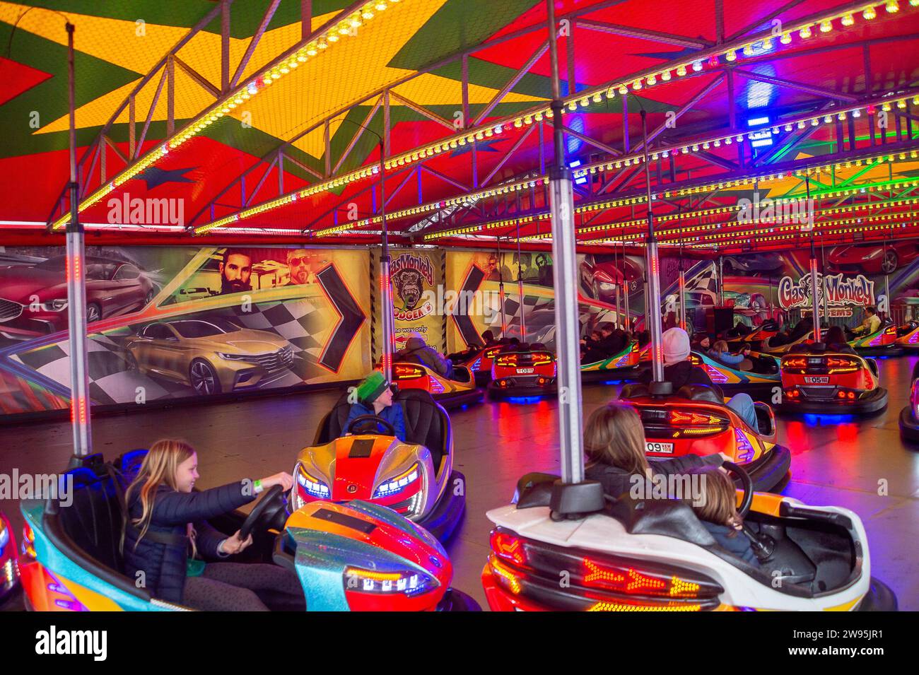 Funfairs bumper cars hi-res stock photography and images - Alamy