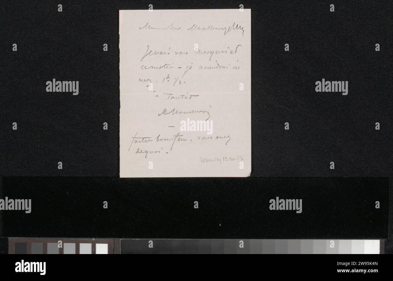 Letter to Jan Hendrik Maschaupt, Adolphe Mouilleron, 1836 - 1881 letter ...