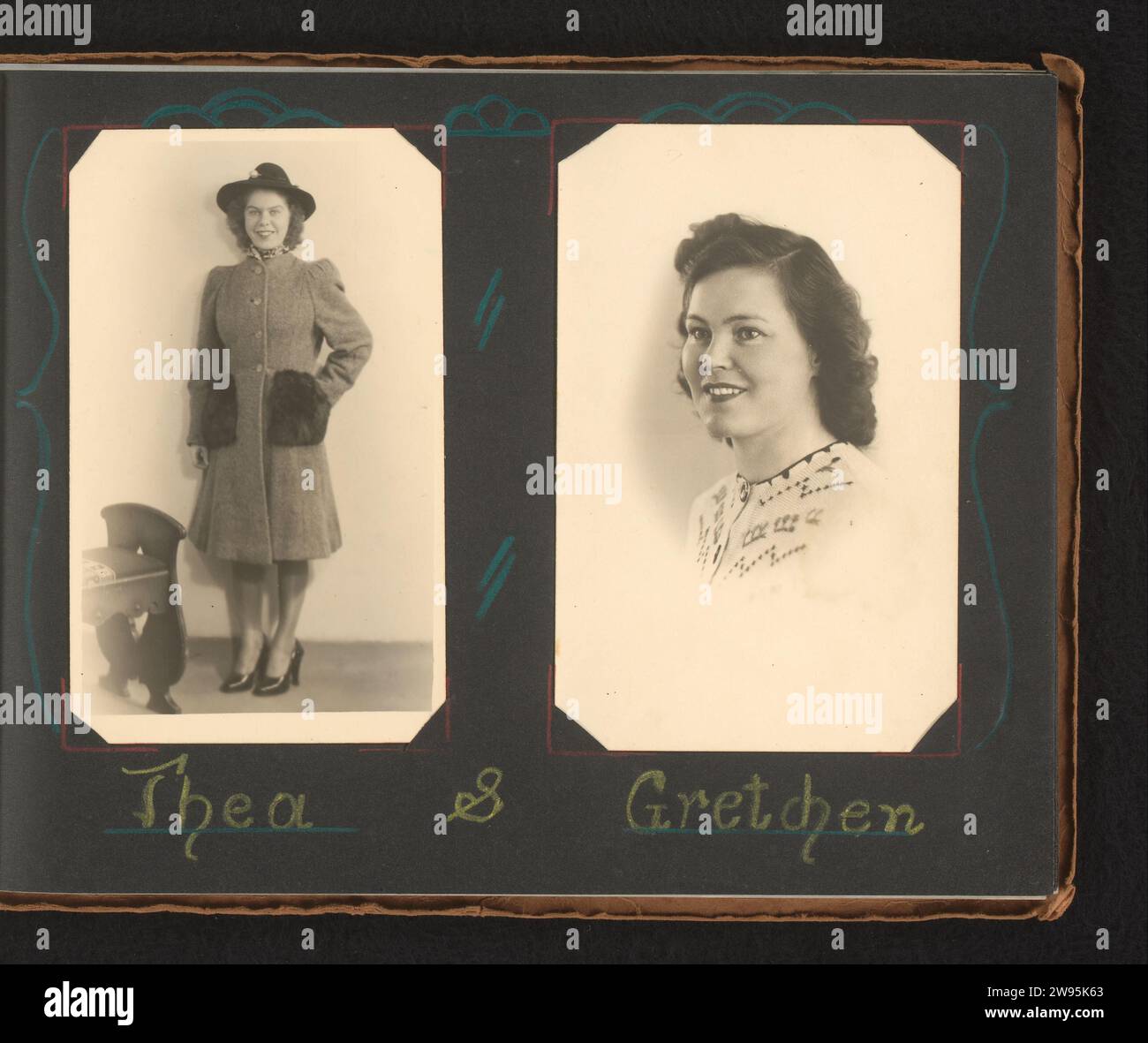 Thea & Gretchen, anonymous, 1943 - 1944 photograph Album magazine with ...