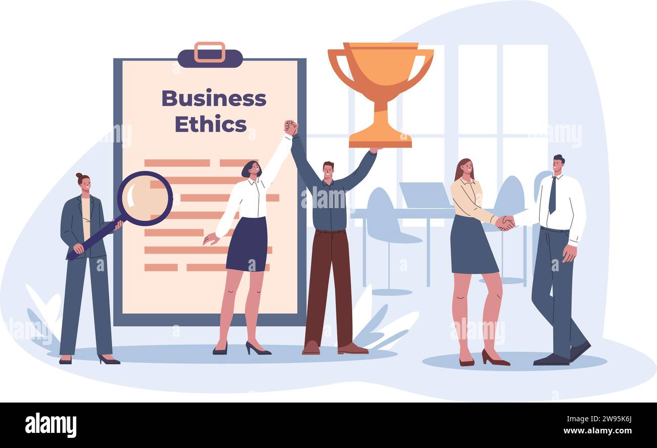 Ethics cartoon Cut Out Stock Images & Pictures - Alamy