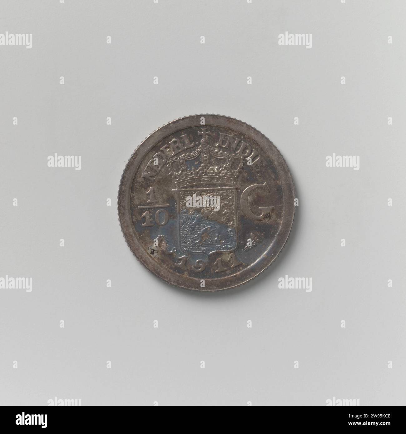 1/10 guilders from the Dutch East Indies, 1911, Wilhelmina (Queen of ...