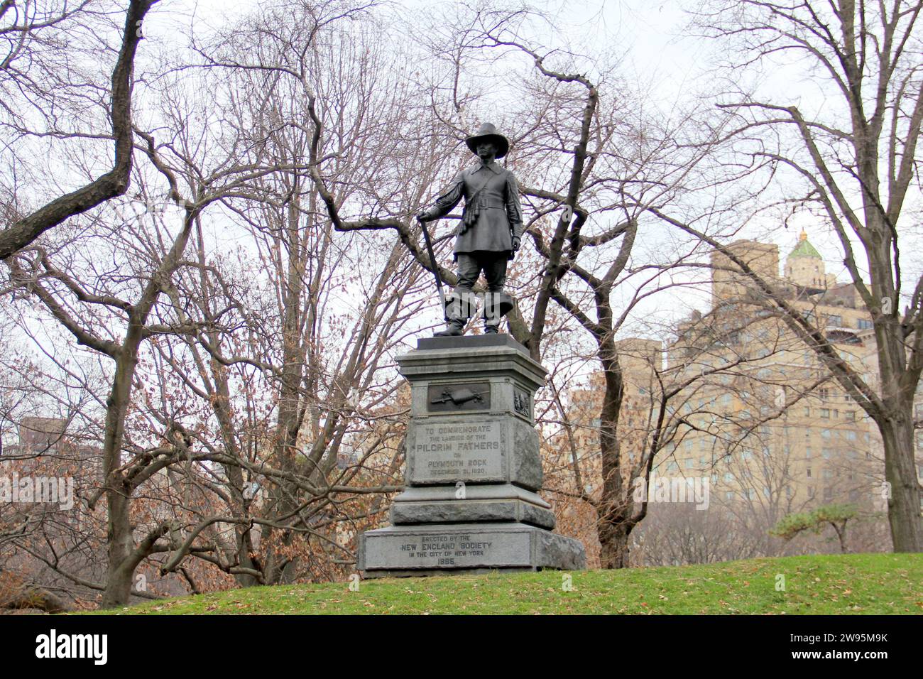 The Pilgrim, monument to the early Puritan settlers of New England ...