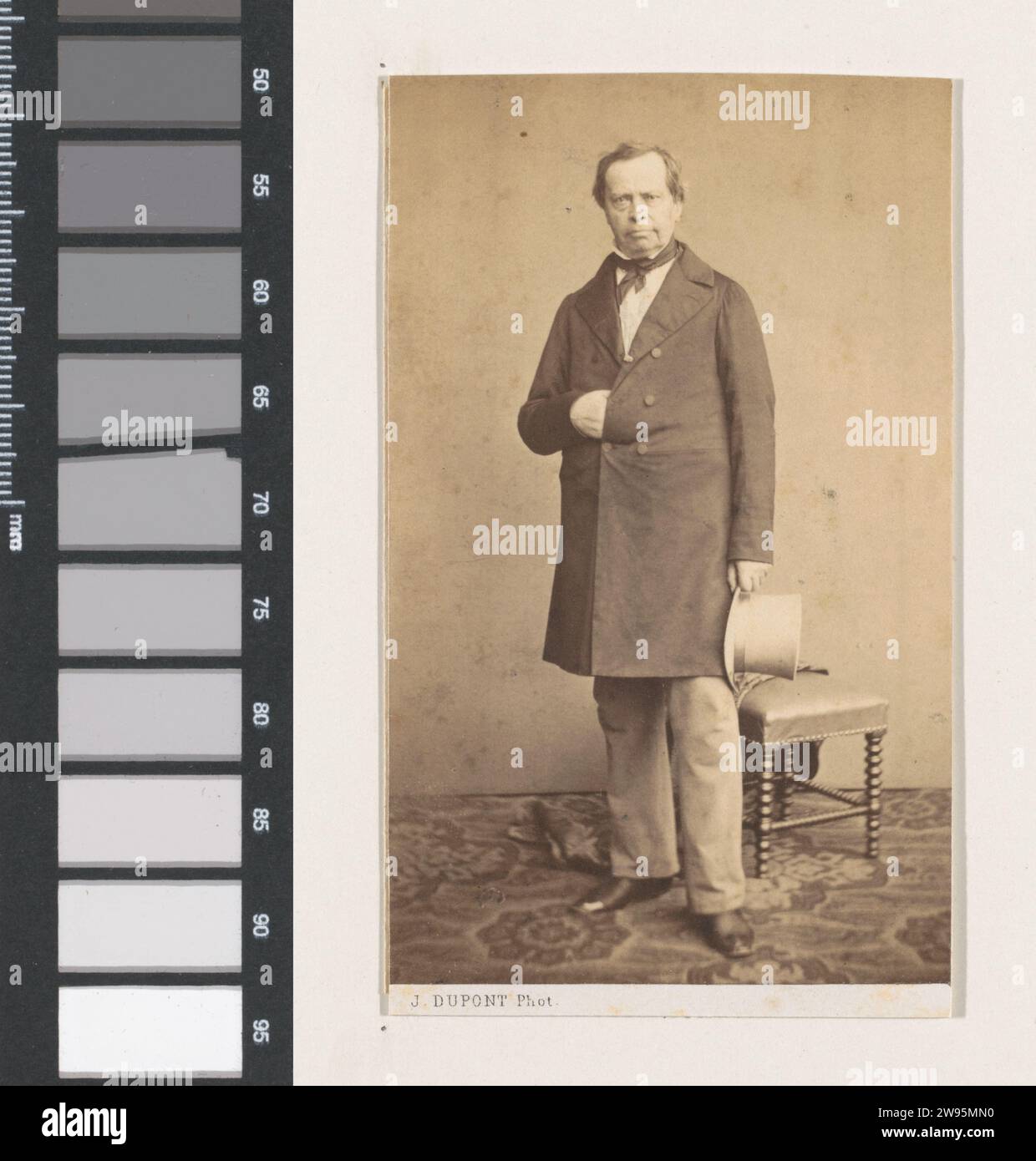 Portrait of the painter Ferdinand de Braekeleer, back, Joseph DUPONT ...