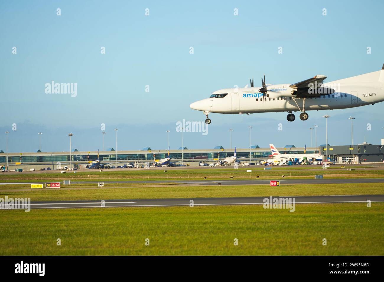 Dubli, Ireland - 10.11.2021: British Airway on the Dublin airport ...