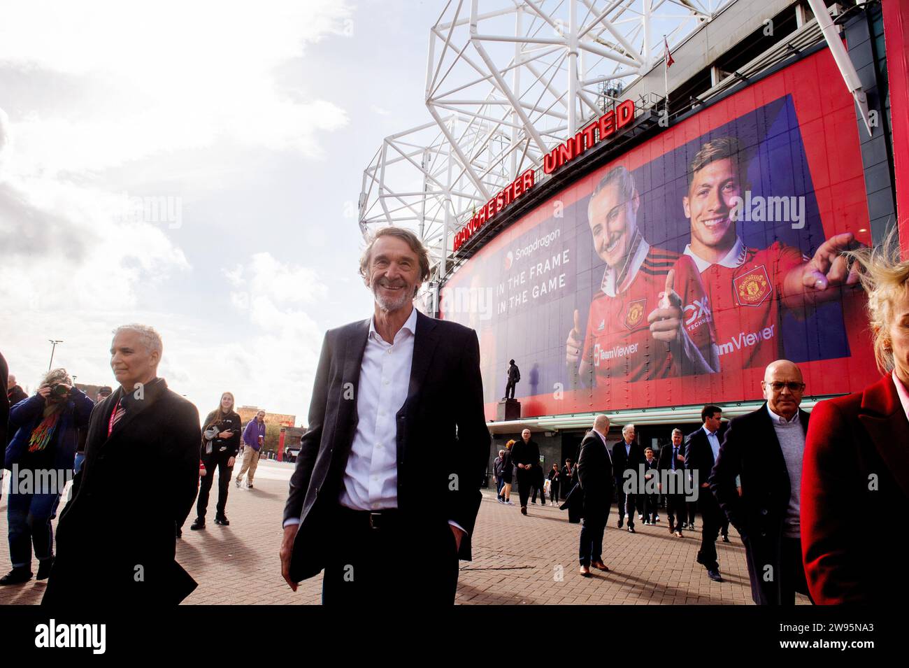 File photo dated 17-03-2023 of Sir Jim Ratcliffe at Old Trafford, home of Manchester United ...