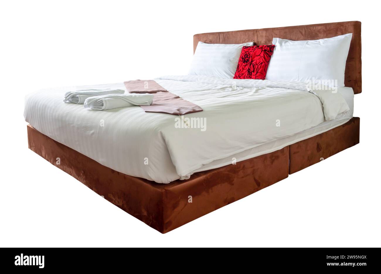 Tidy bed room Cut Out Stock Images & Pictures - Alamy