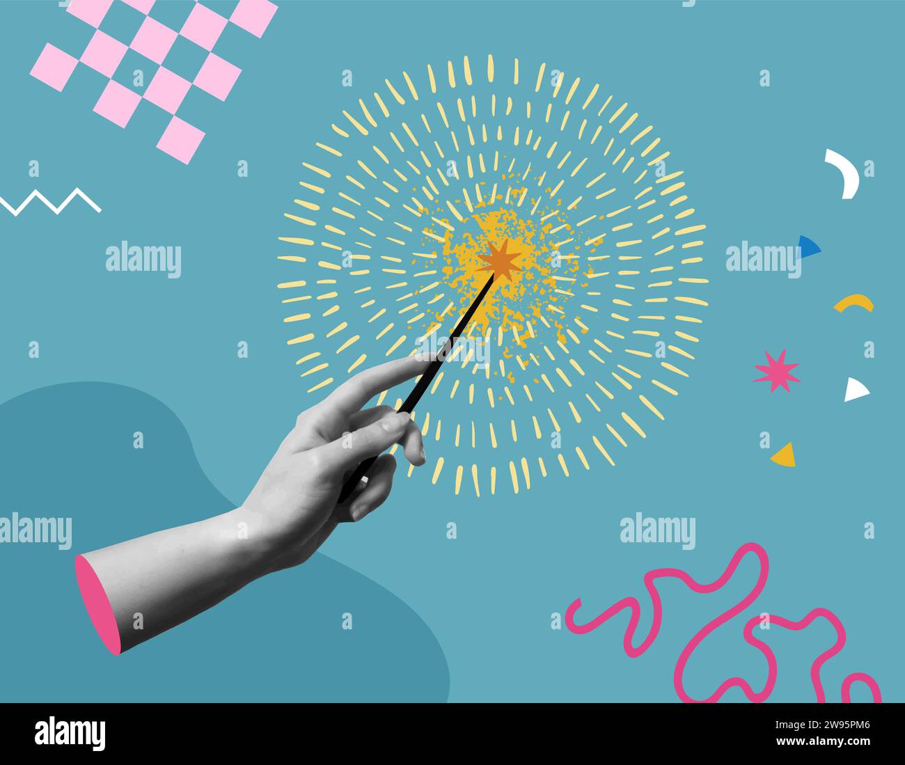 Wand collage Stock Vector Images - Alamy