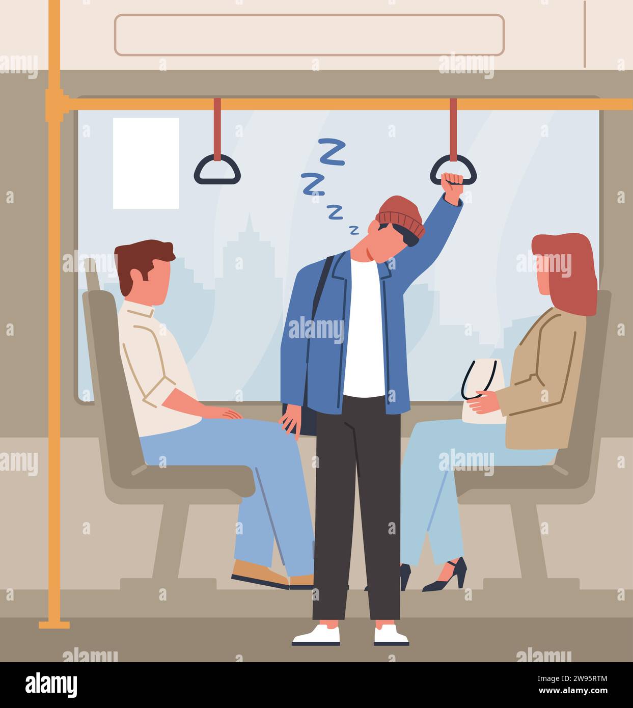 No time morning young Stock Vector Images - Alamy