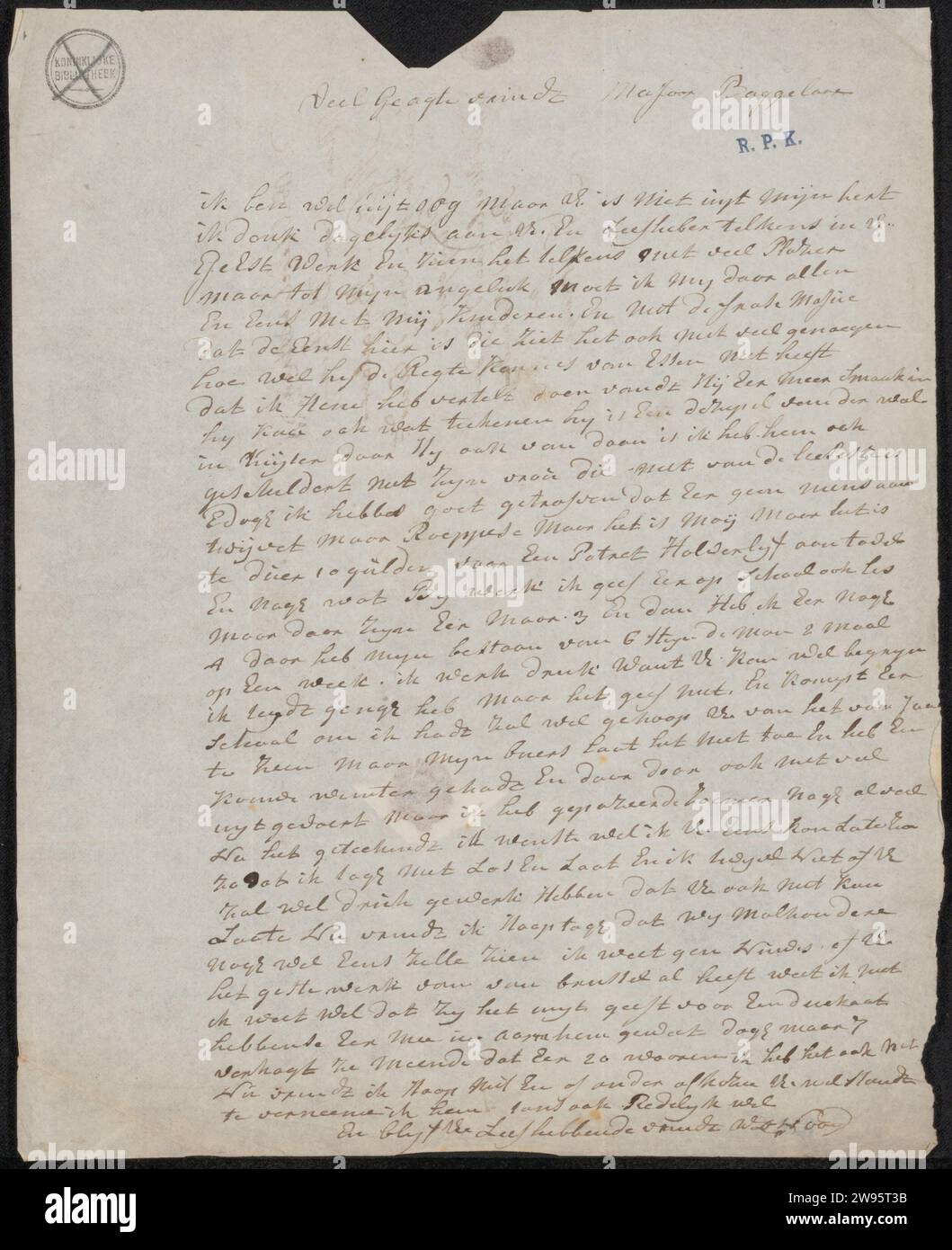 Letter to Ernst Willem Jan Bagelaar, Wouterus de Nooy, 1768 - 1826 ...