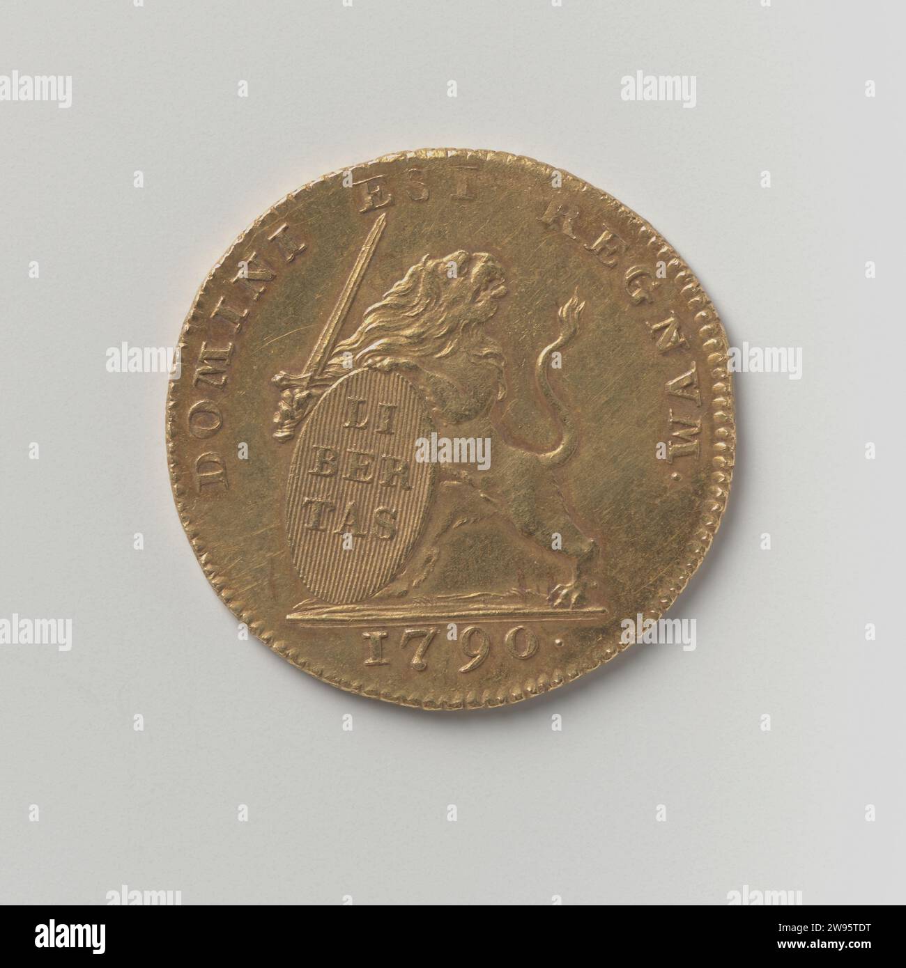 Golden Lion of the United Belgian States, 1790 ,, 1790 coin Gold coin ...