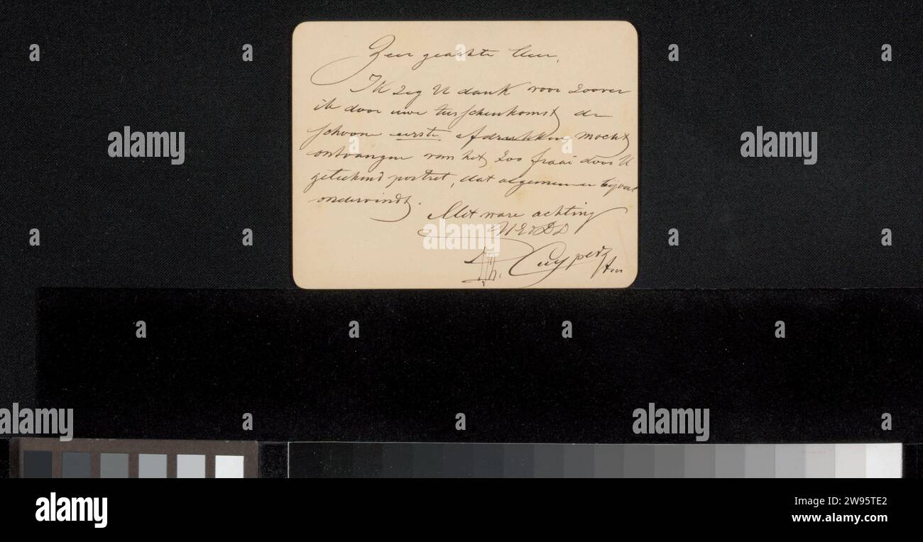 Letter to Jan Veth, Pierre Joseph Hubert Cuypers, 1874 - 1921 letter ...