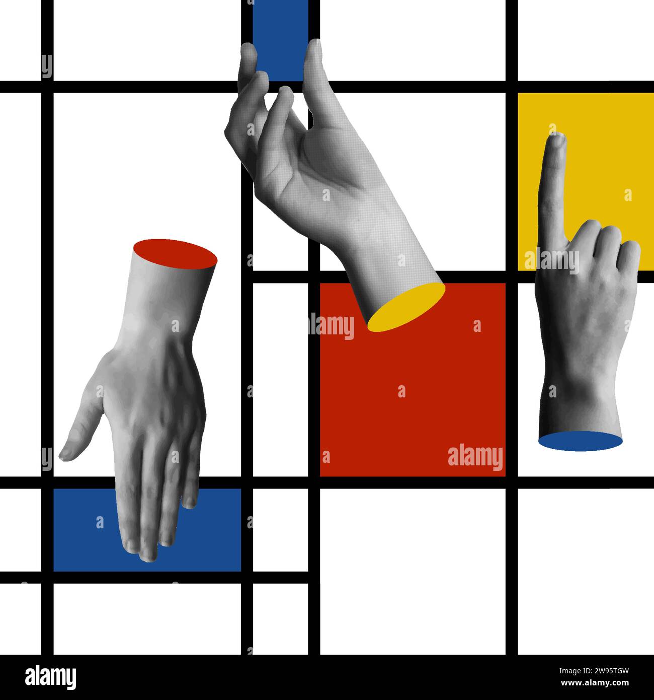 Contemporary pop art collage Cut Out Stock Images & Pictures - Alamy