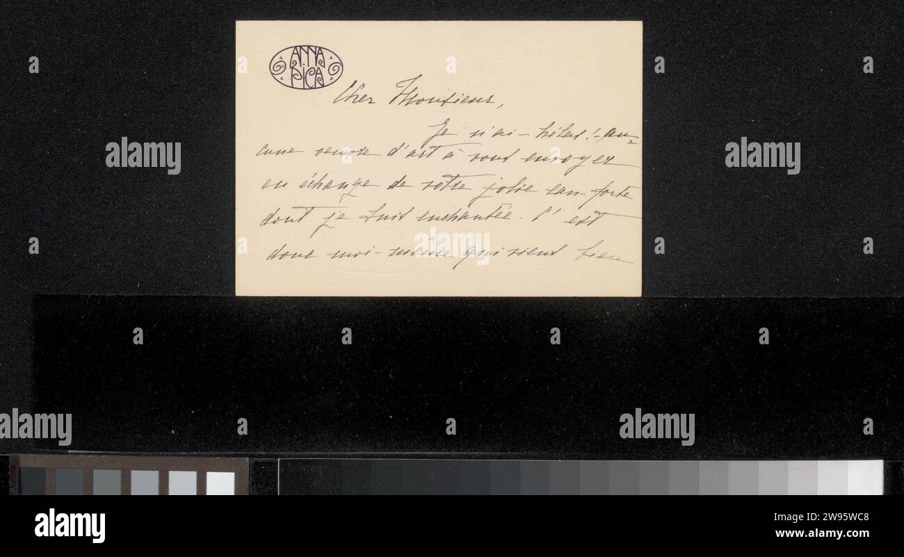 Brief Aan Philip Zilcken, Anna Pica-Marazzani, 1913 letter Venice ...