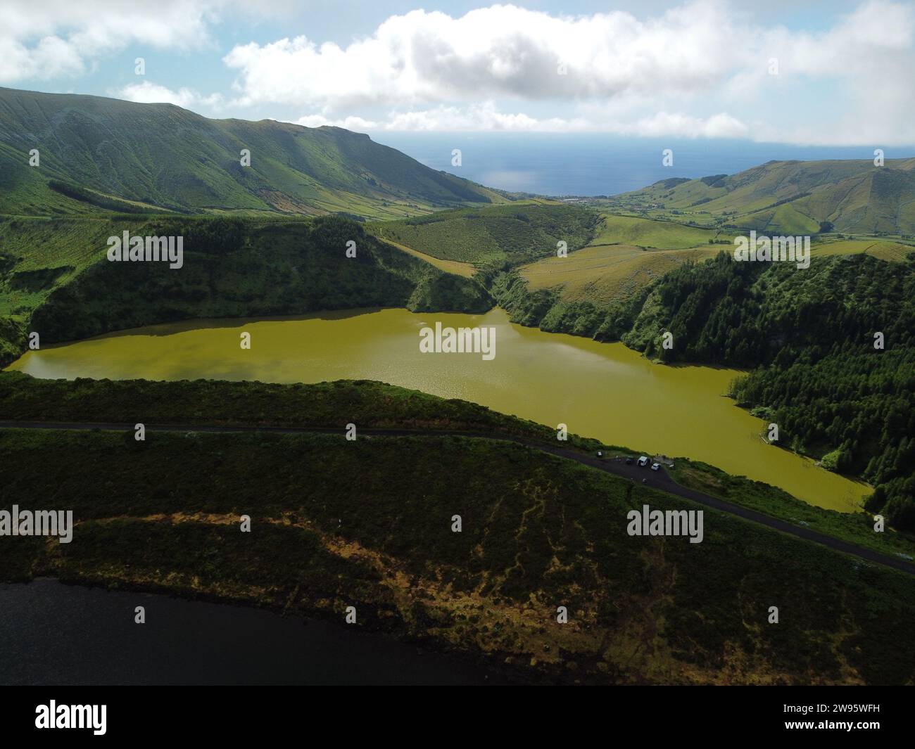 Azores lake flower hi-res stock photography and images - Alamy