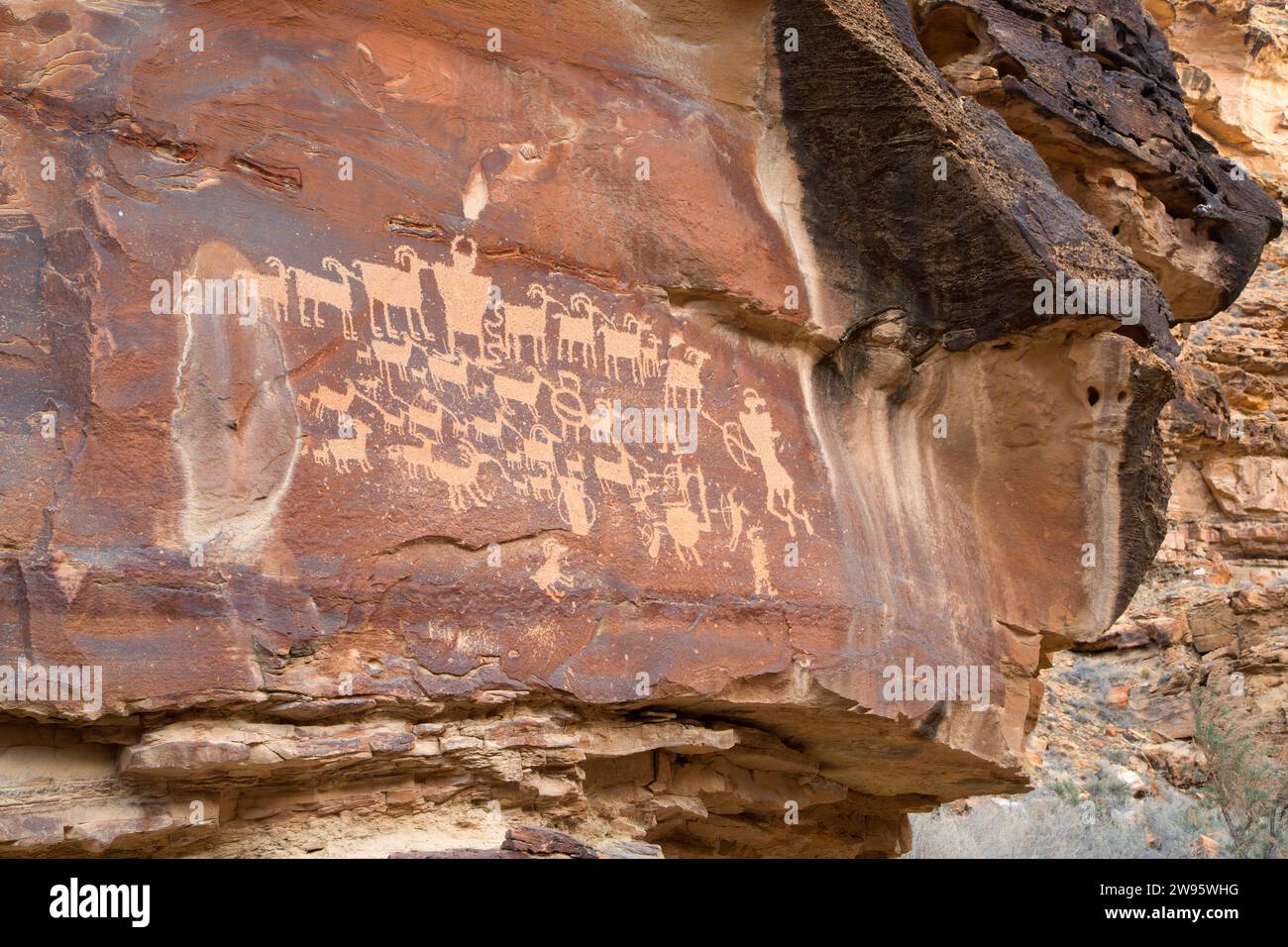 Great Hunt Panel petroglyphs, Nine Mile Canyon National Backcountry ...