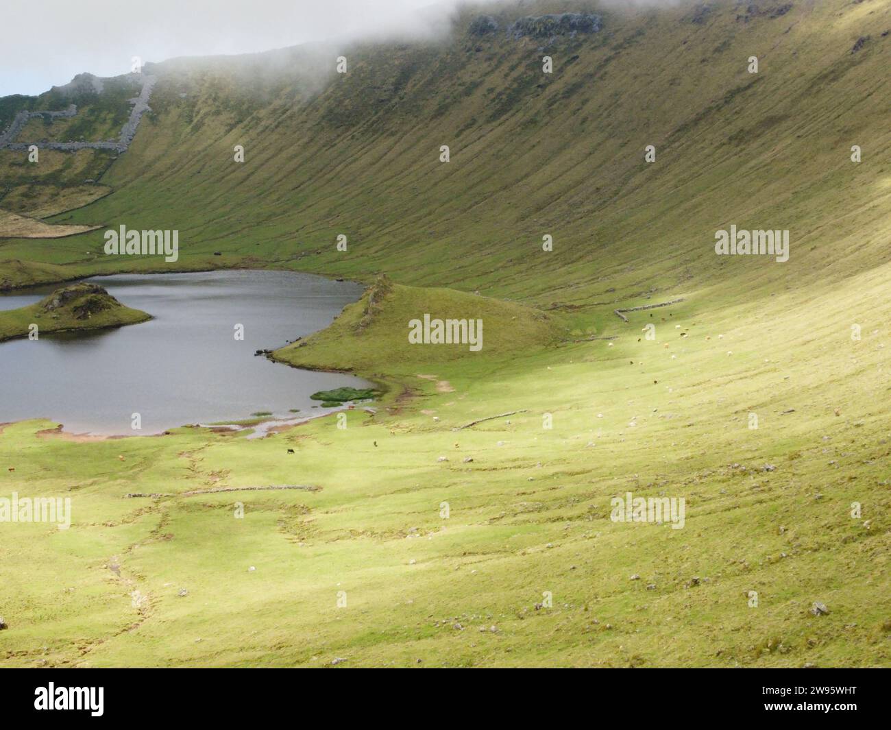 The Caldeirão do Corvo is the crater of an ancient extinct volcano that ...