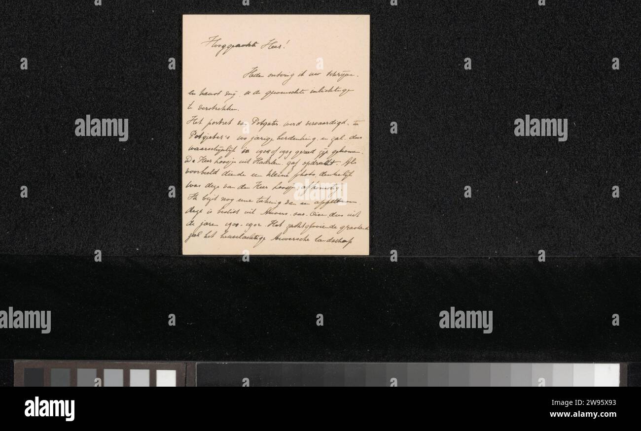 Letter to Anonymous, Frederike Dupont-Vaarzon Morel, 1914 letter Laren ...