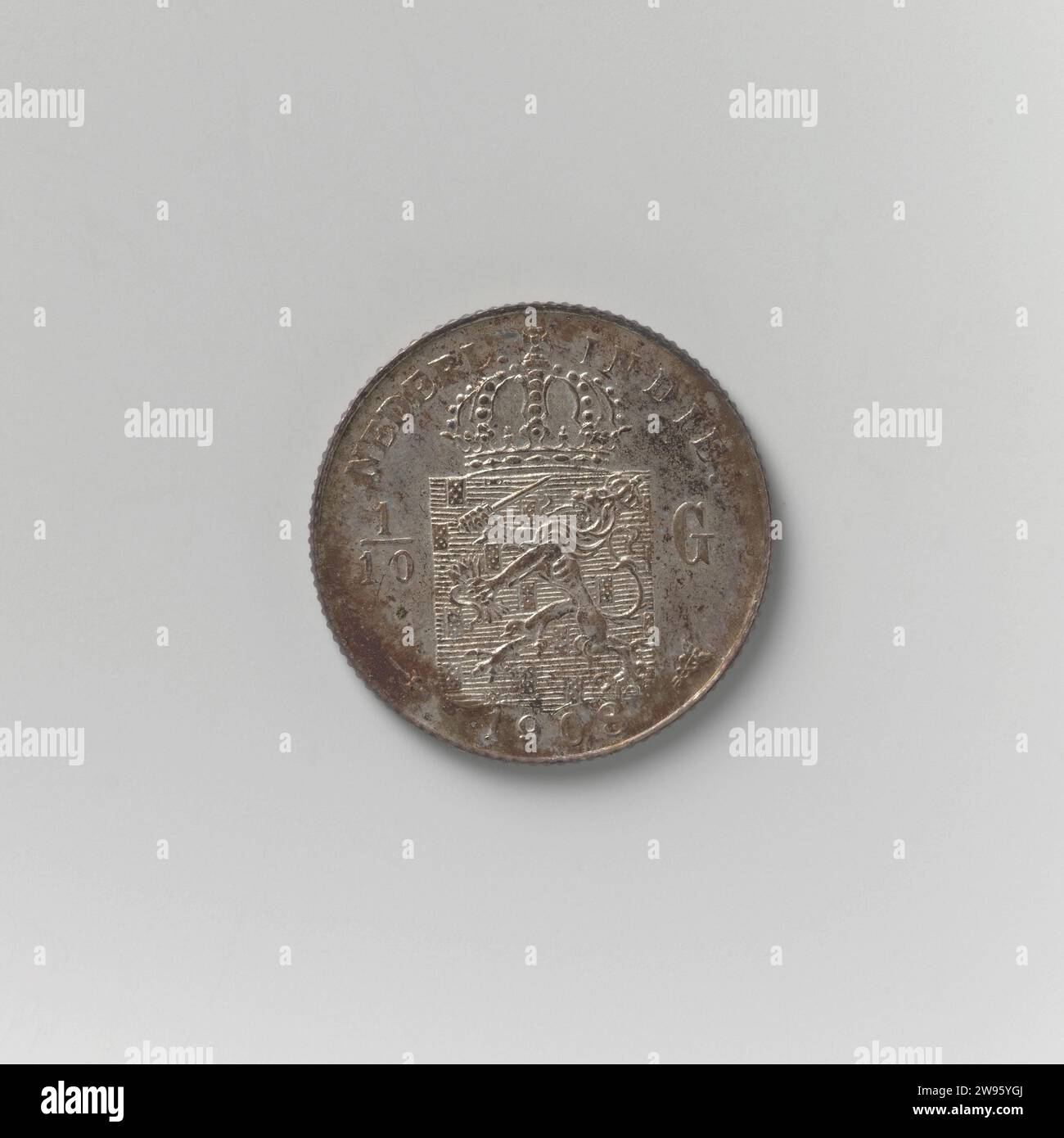 1/10 guilders from the Dutch East Indies, 1908, Wilhelmina (Queen of ...