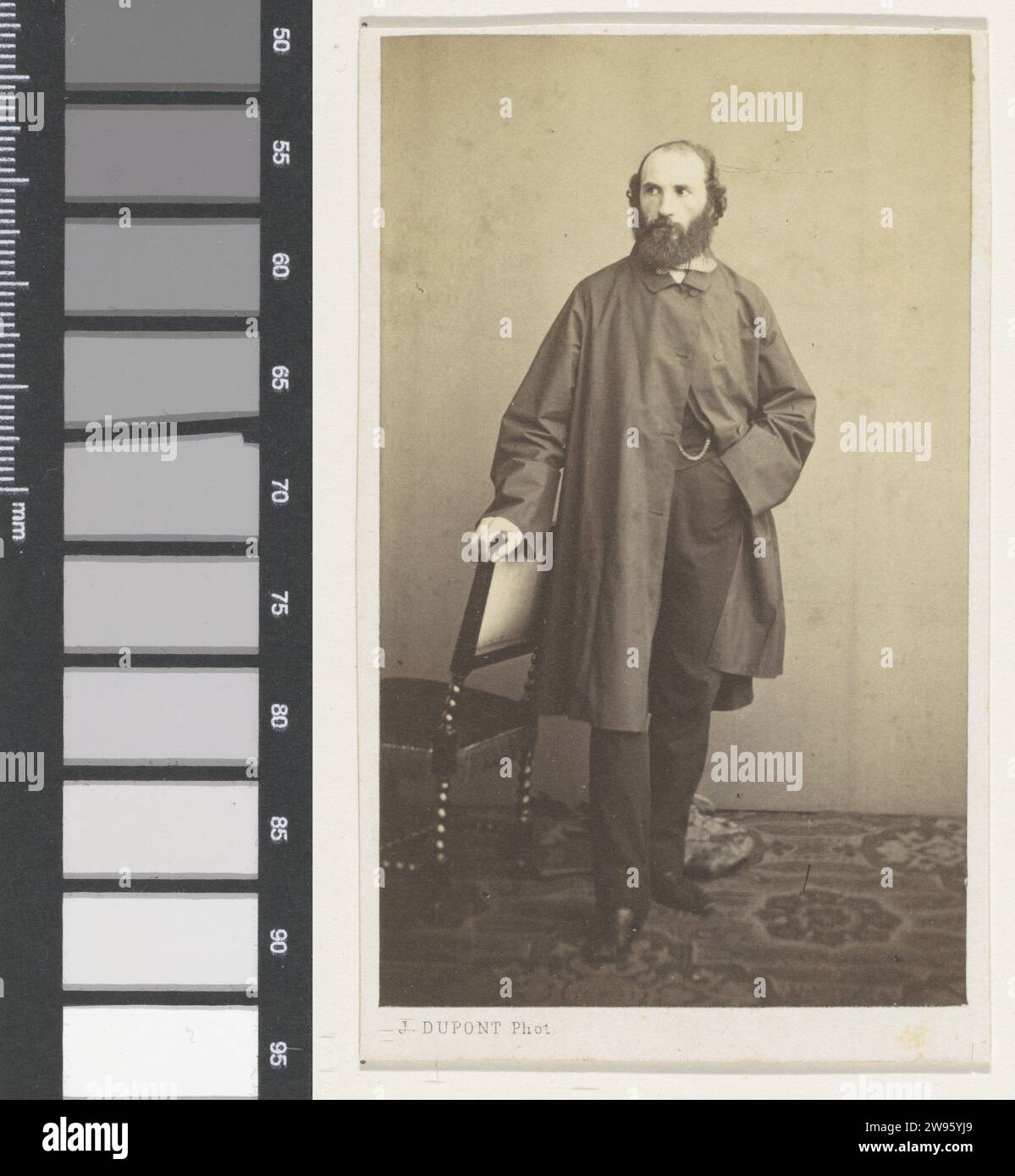 Portrait of the sculptor Jacques de Braekeleer, back, Joseph DUPONT ...
