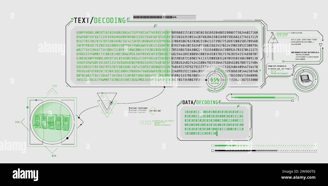 Data processing interface hi-res stock photography and images - Alamy