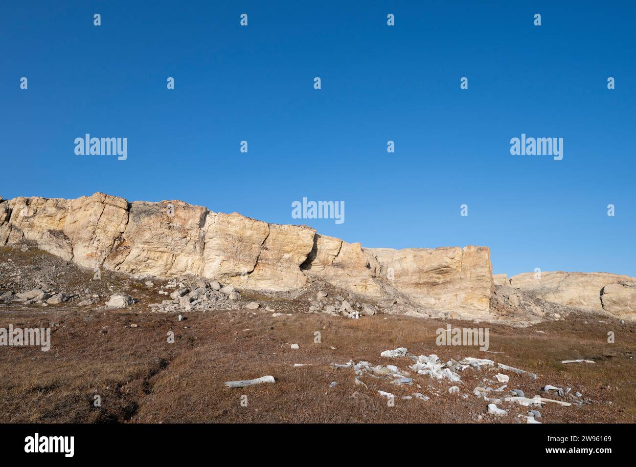 Canada, Nunavut, Somerset Island area. Historic Inuit community of ...
