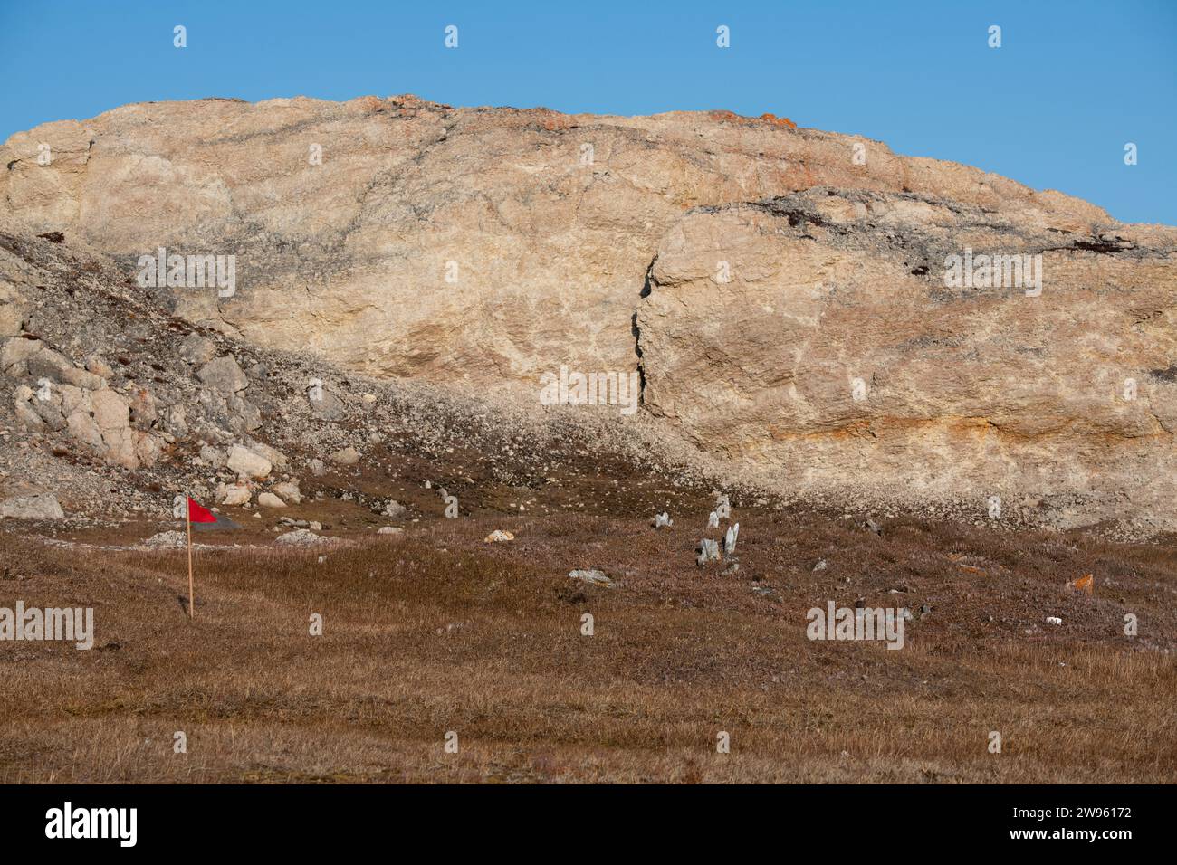 Canada, Nunavut, Somerset Island area. Historic Inuit community of ...