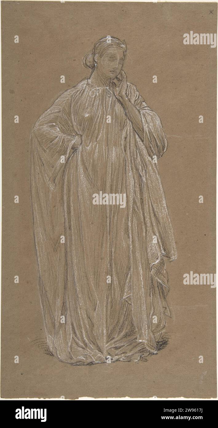 Draped Model 1917 by Albert Joseph Moore Stock Photo - Alamy