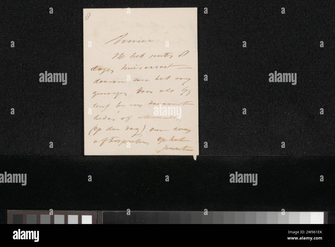 Letter to Lambertus Hardenberg (1822-1900), Johannes Bosboom, 1827 ...