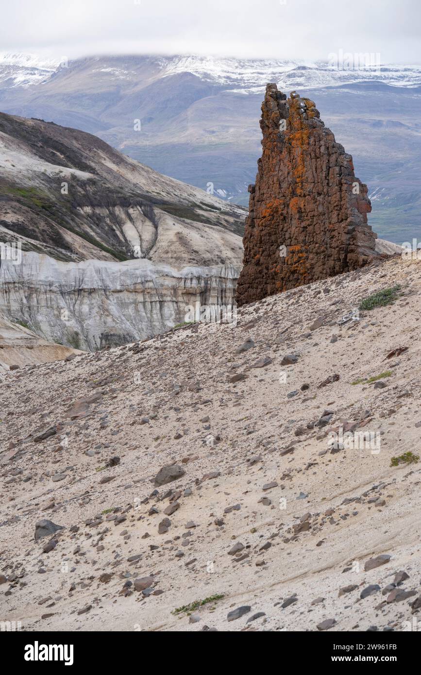 Greenland, Disko Island, Iterdla Bay. Area known for its geological rock formations Stock Photo ...