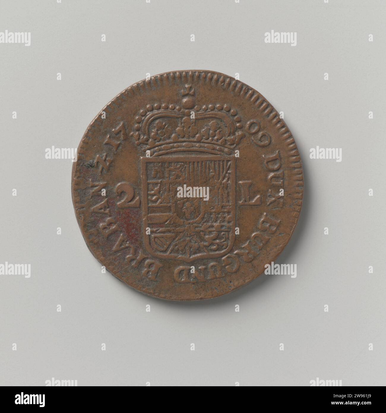 Double Oord from names of Philips V, 1709 ,, 1709 coin Copper mint ...