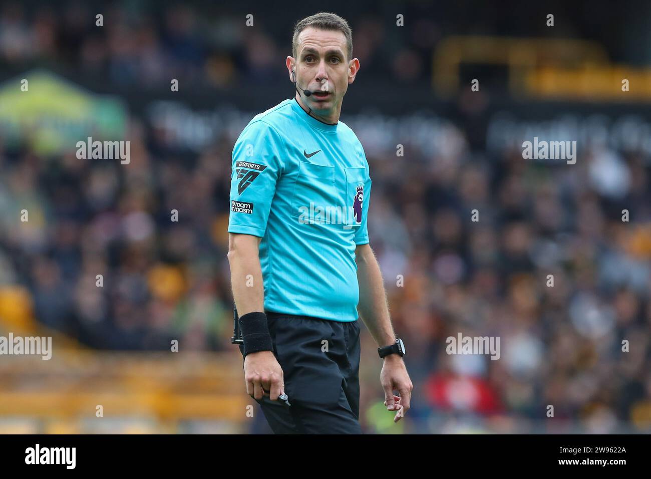 Referee David Coote during the Premier League match Wolverhampton ...