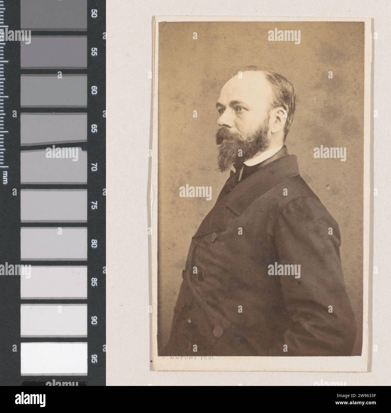 Portrait of the painter Jean Louis Van Kuyck, semi -figure, Joseph ...