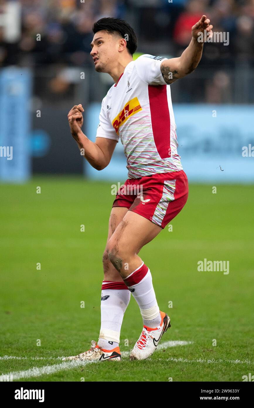 Harlequins Marcus Smith in action during the Bath Rugby vs Harlequins ...