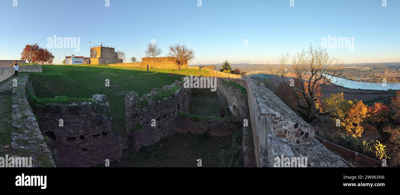 Castle of Abrantes, the Keep, Church of Santa Maria do Castelo, ruins ...