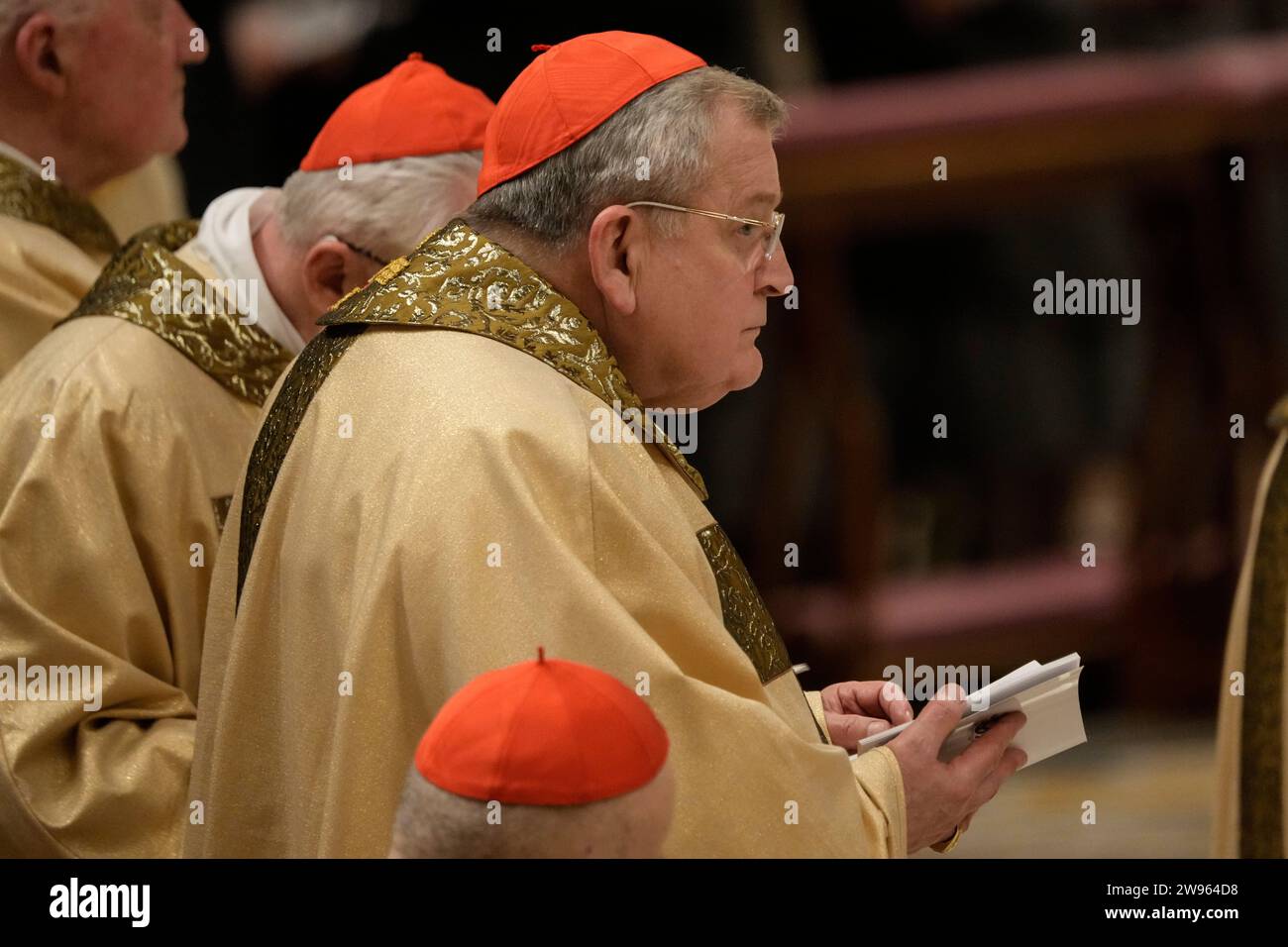 Cardinal Raymond Leo Burke attends Christmas eve Mass, at St. Peter's ...