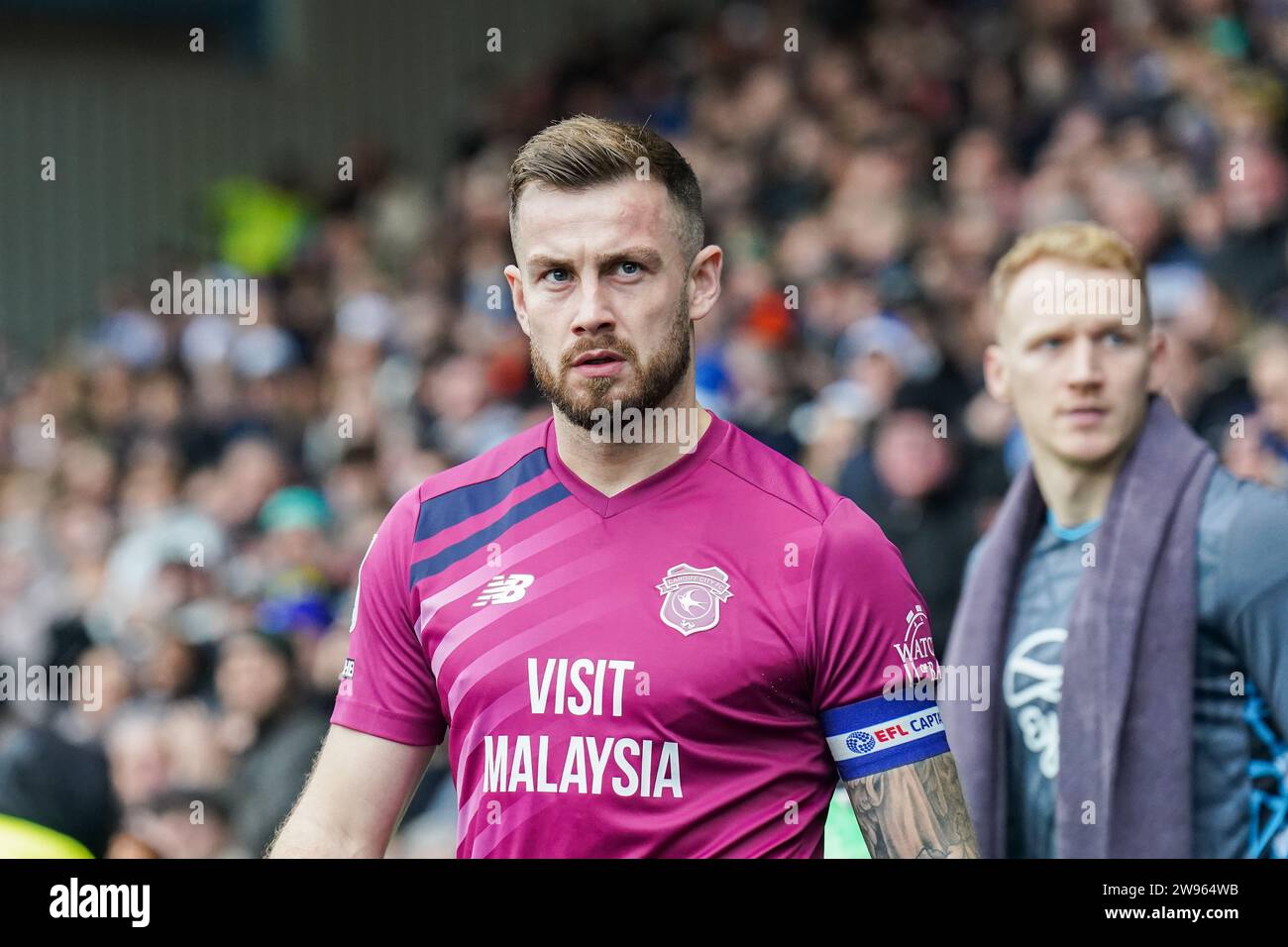 Sheffield, UK. 23rd Dec, 2023. Cardiff City midfielder Joe Ralls (8 ...
