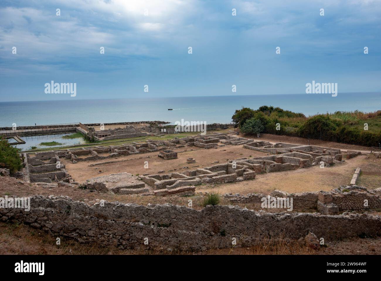 The ruins of Tiberius villa, a coastal villa connected with the Roman ...
