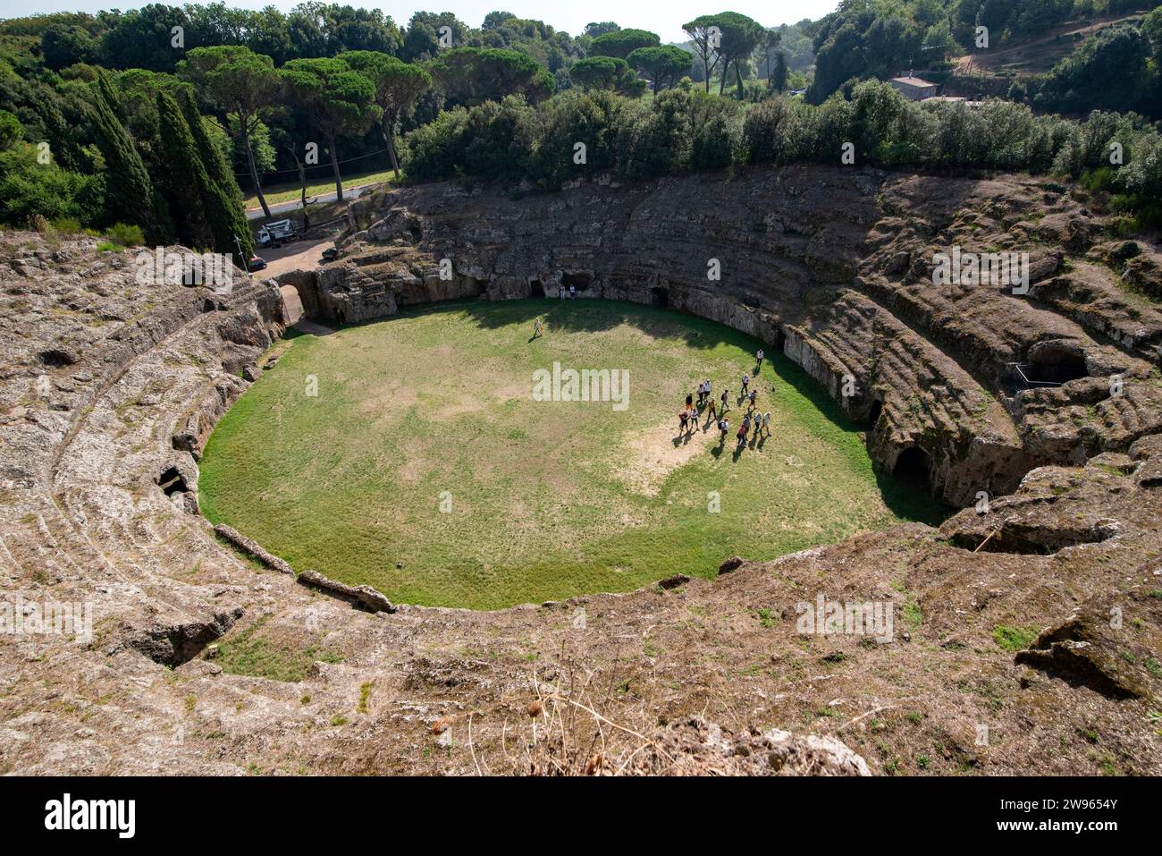 The Roman amphitheater of Sutri is a Roman archaeological monument ...