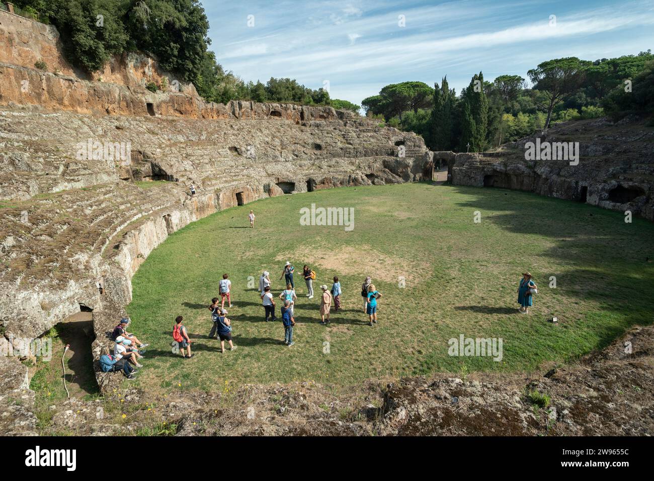 The Roman amphitheater of Sutri is a Roman archaeological monument ...