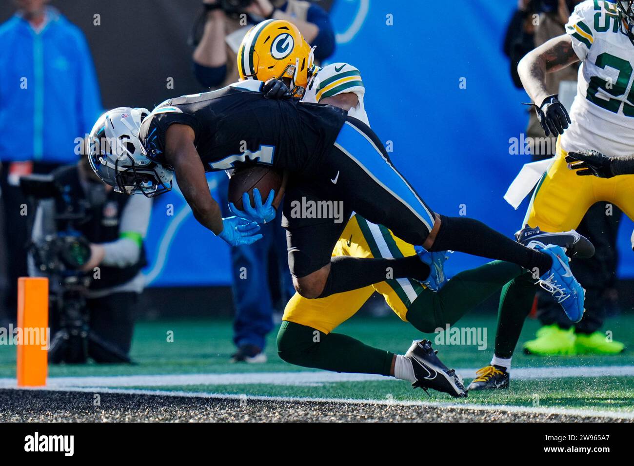 Carolina Panthers wide receiver Ihmir Smith-Marsette scores past Green ...