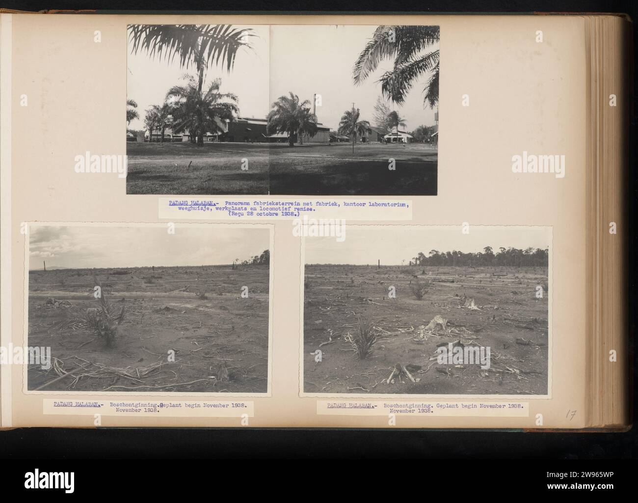 Factory and forest extraction on Padang Halaban, 1938, Anonymous, 1938 ...