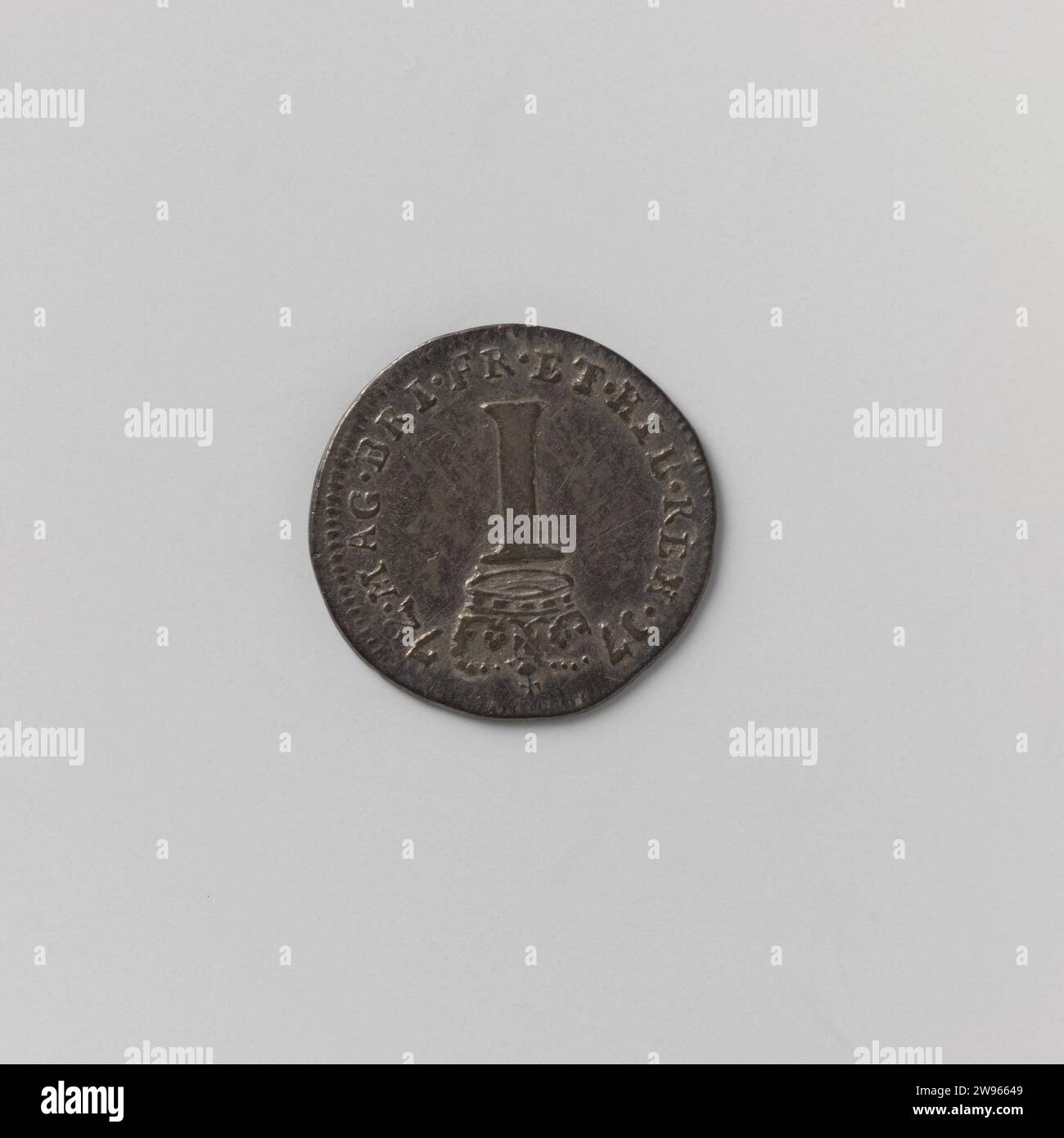 Penny from England of George III, 1772 ,, 1772 coin Silver coin. Front ...