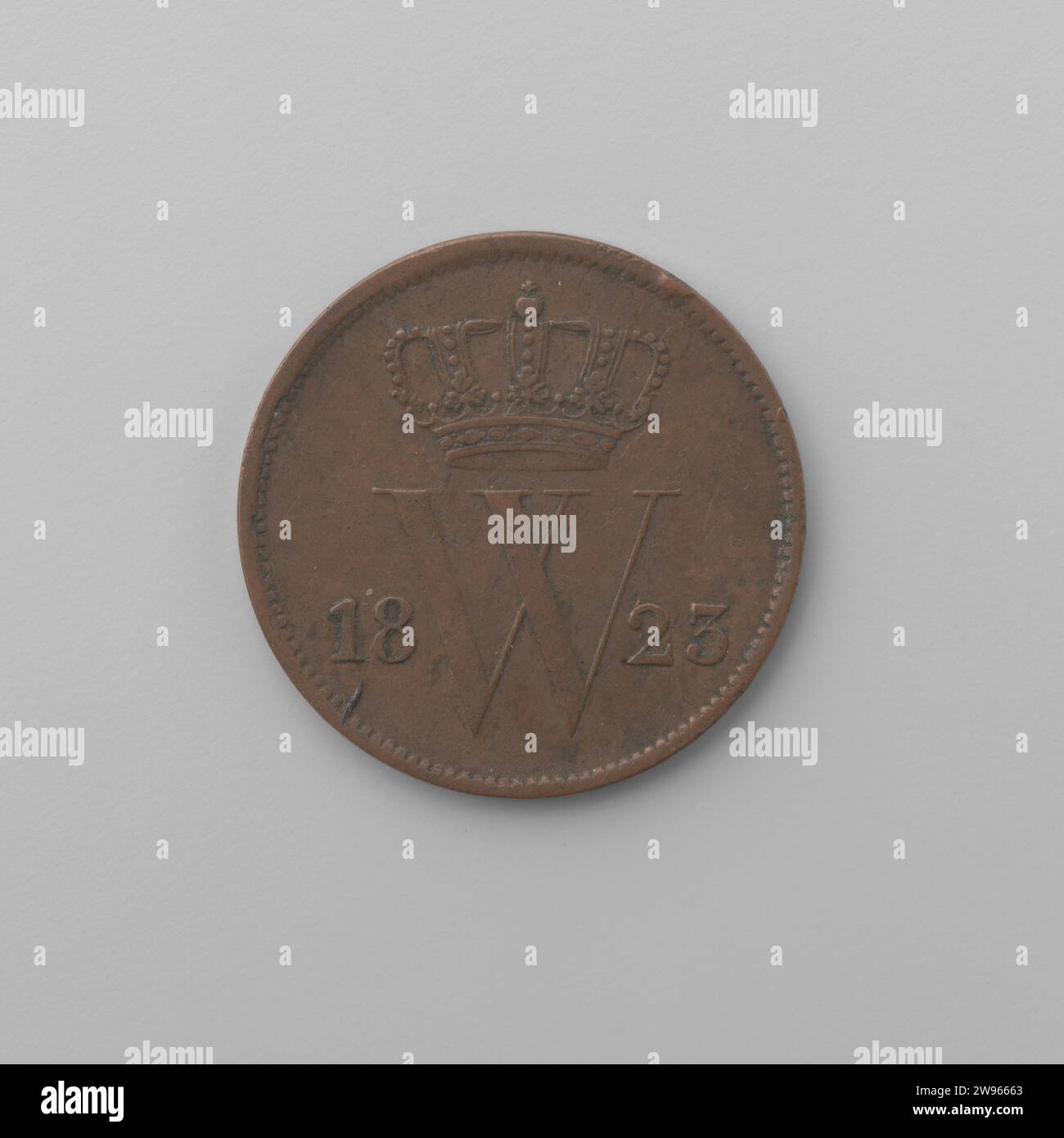 Dutch CENT, 1823, Willem I (King of the Netherlands), 1823 coin Copper ...