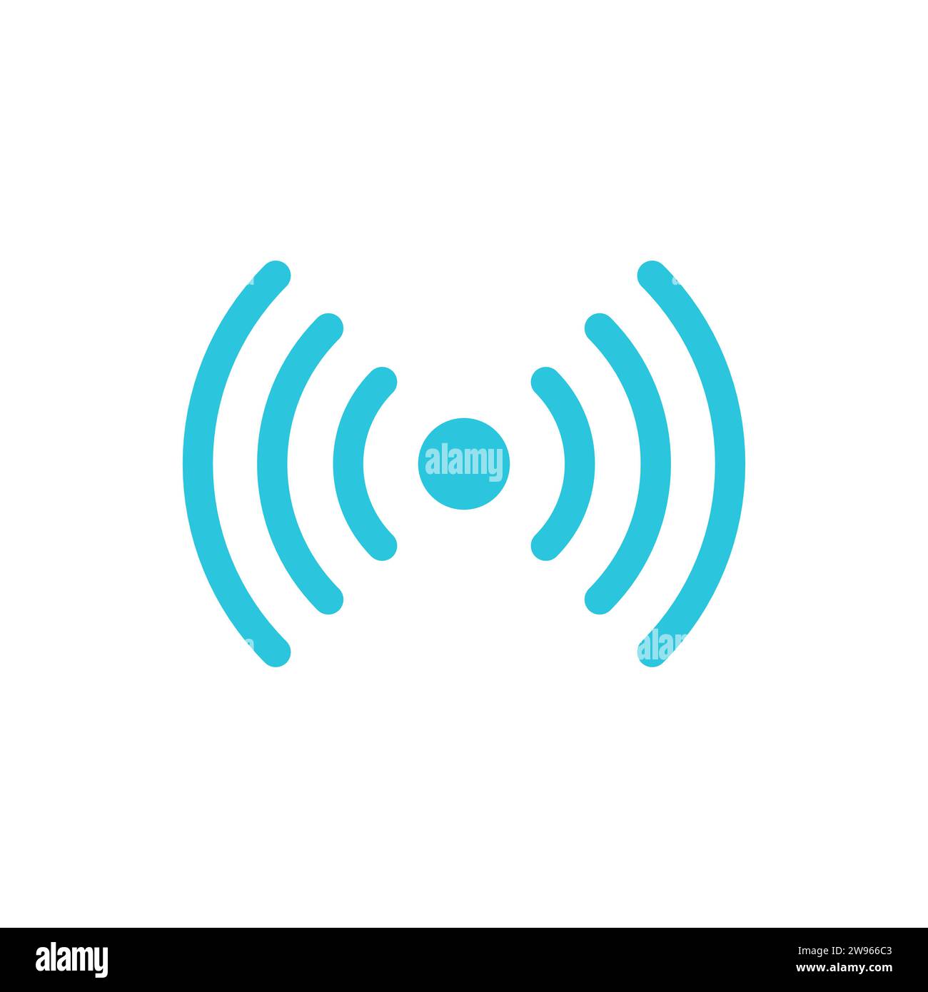 Radio waves. From blue icon set Stock Vector Image & Art - Alamy