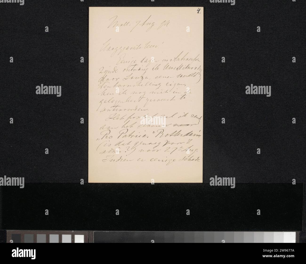 Letter to Anonymous, Albert Neuhuys (1844-1914), 1894 letter paper. ink ...