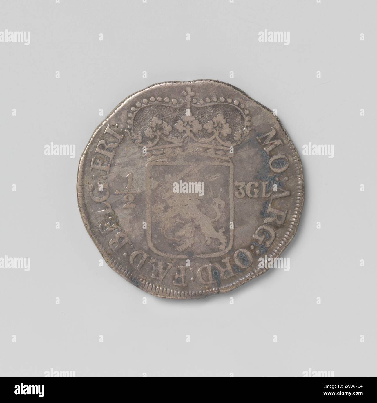 Half three guilders from Friesland, 1696, States of Friesland, 1696 ...