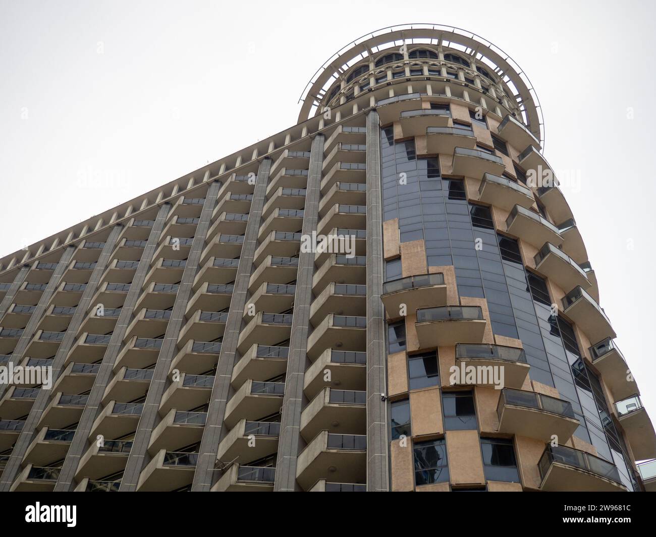 Modern urban infrastructure. Houses in Batumi. Tall buildings for ...
