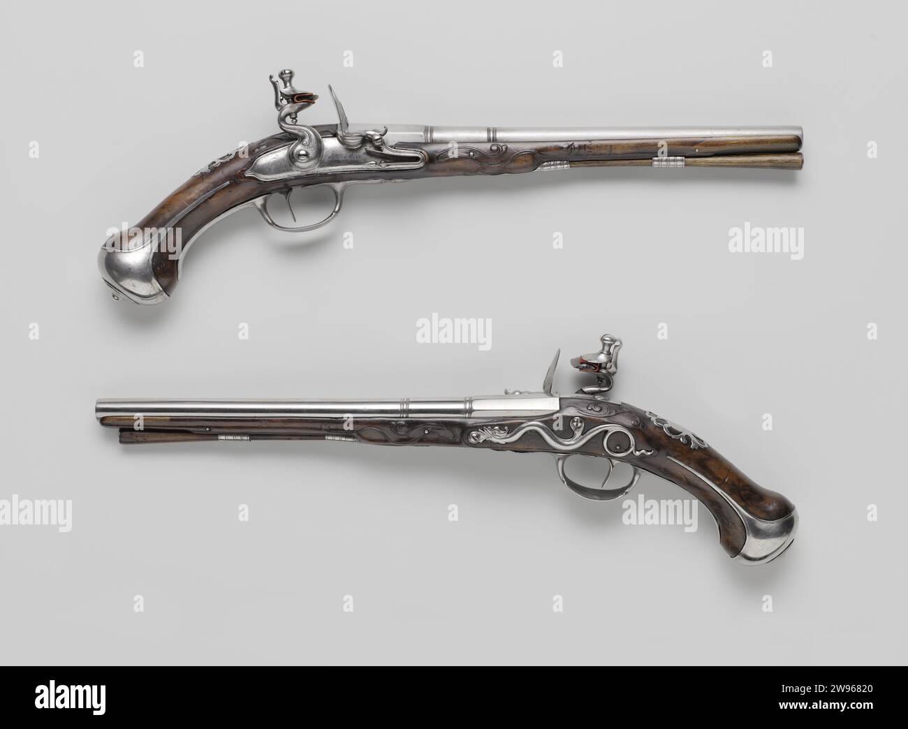 Flint gun by Cornelis Tromp, c. 1675 flintlock pistol One of a torque ...